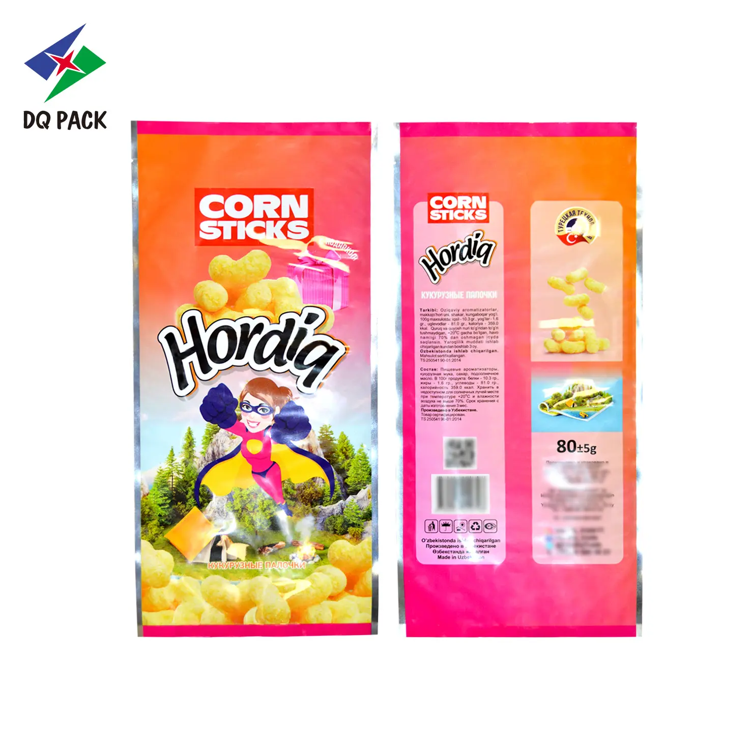 Custom Chips Bag for Snack Food Packaging Heat Seal Bags Wholesale | DA ...