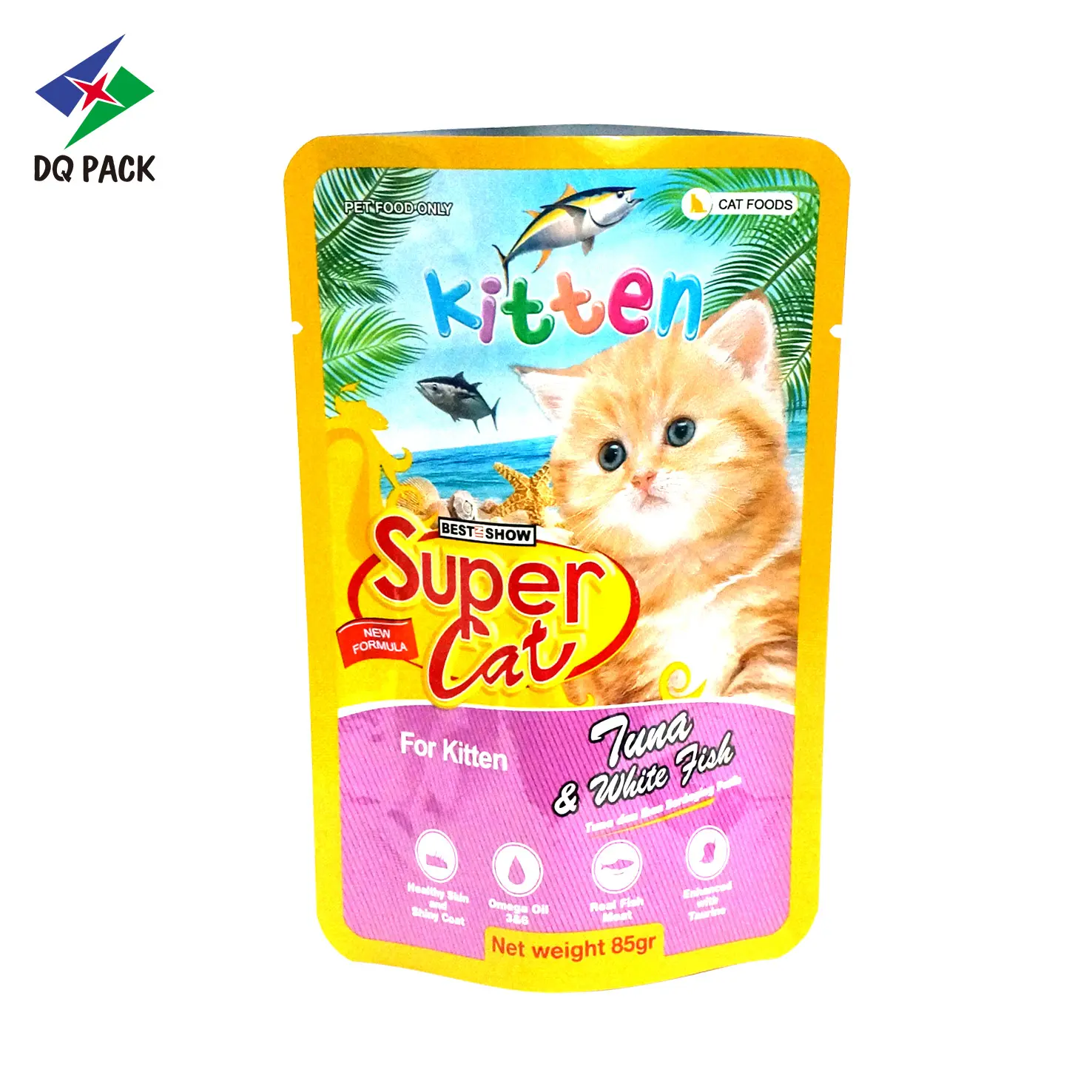 Wholesale Wet Cat Food Packaging , Custom Retort Pouch | DQ PACK