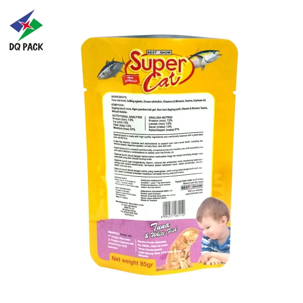 Wholesale Wet Cat Food Packaging , Custom Retort Pouch | DQ PACK